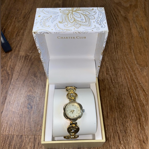 Charter Club | Accessories | Gold Tone Watch | Poshmark